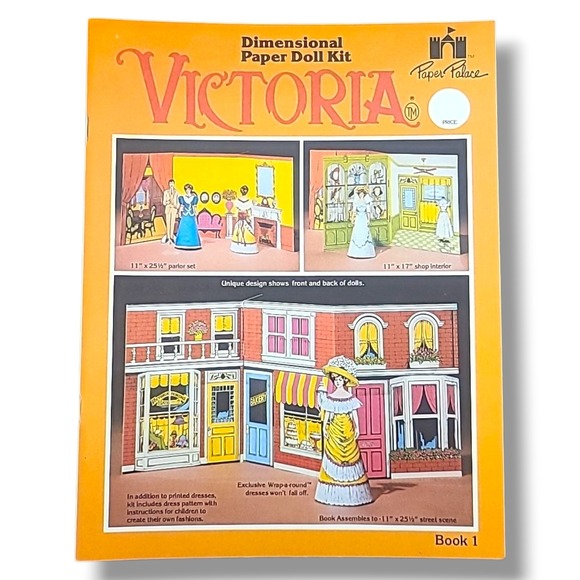Toys | 1981 Paper Palace Victoria Dimensional Paper Doll Kit Book 1 ...